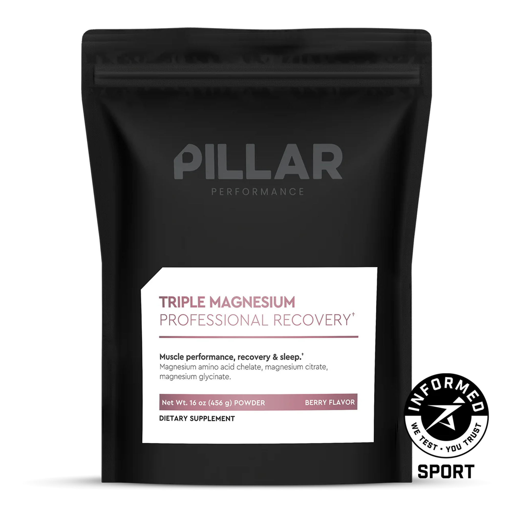 PILLAR Performance Triple Magnesium Professional Recovery / Berry / 80 ...